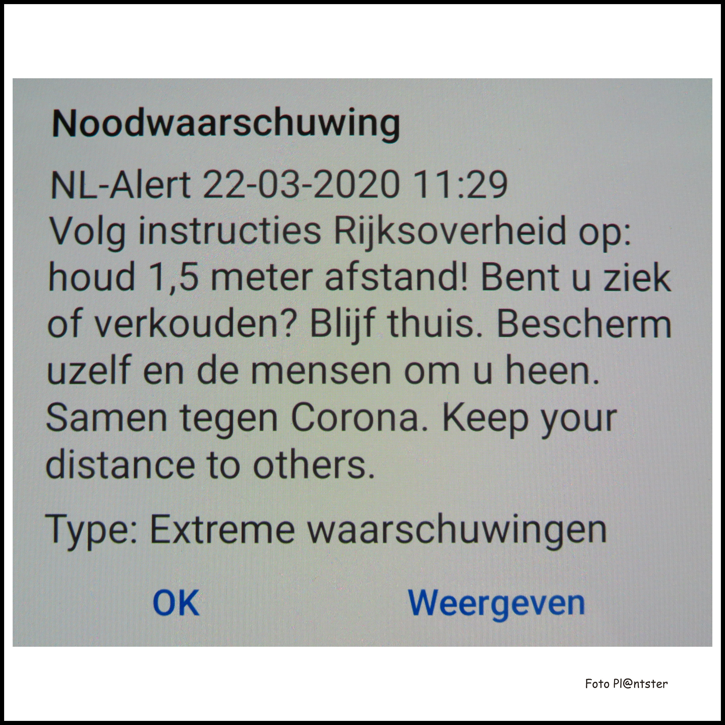 Extreme waarschuwing | Groene Vingers
